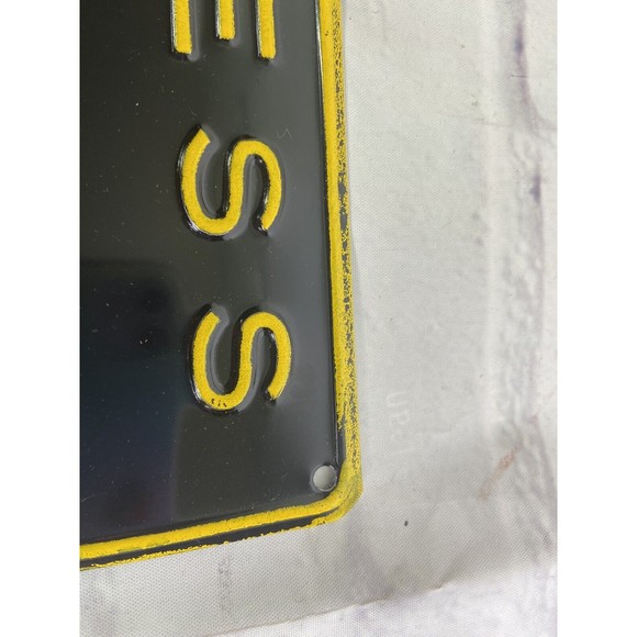 Wall Decor | Vintage New York Licensed 6 Express License Plate Black ...